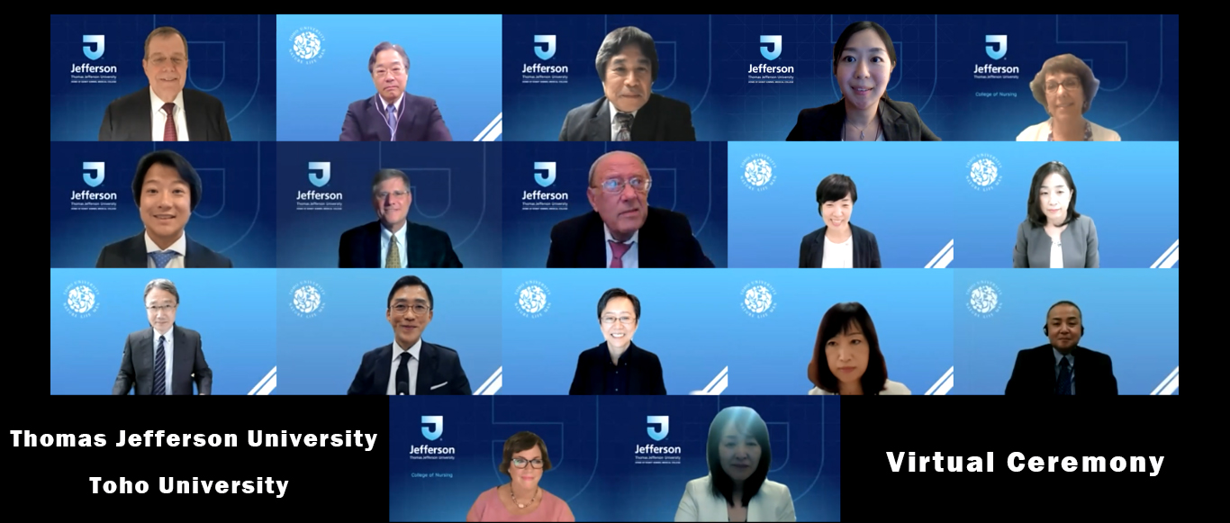 New partnership with Thomas Jefferson University – TOHO UNIVERSITY